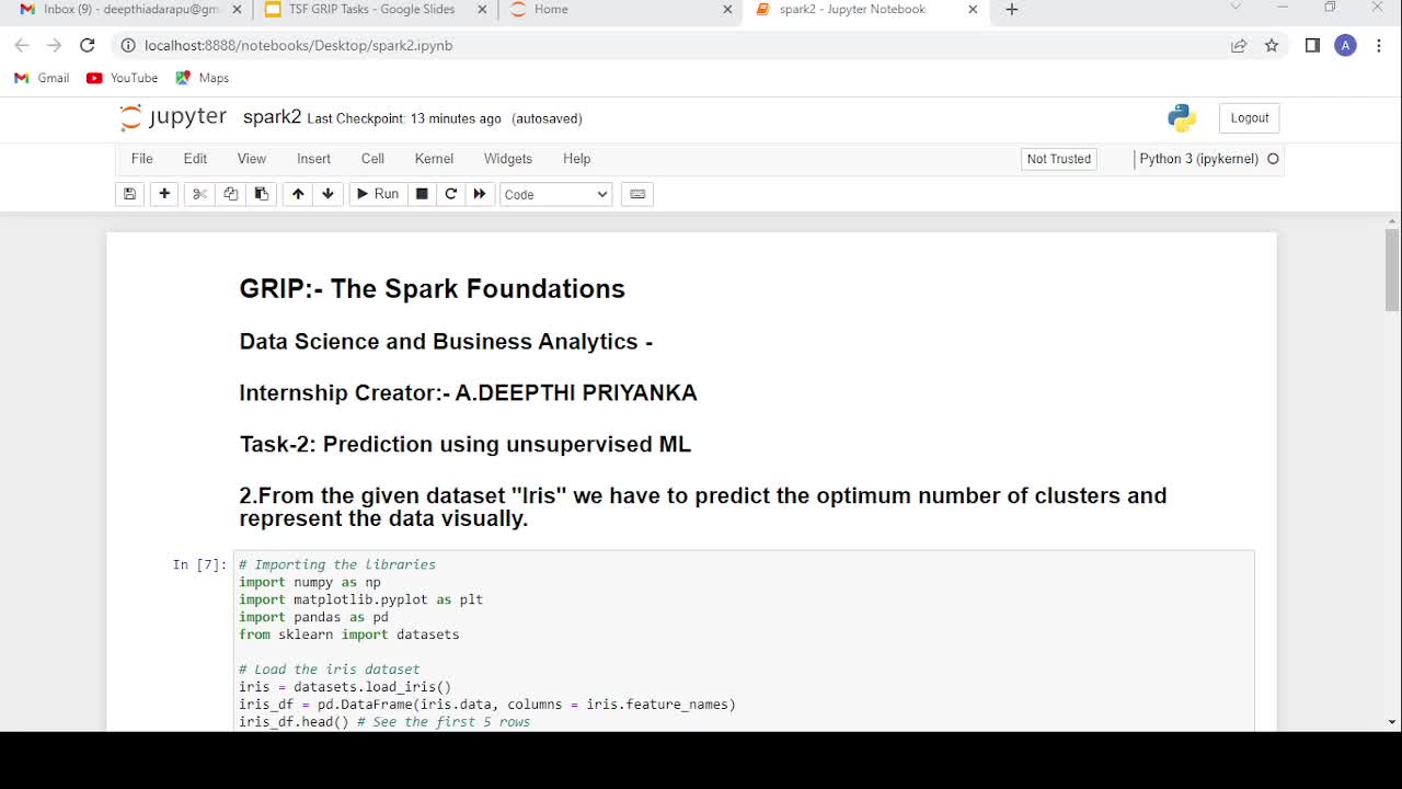 Deepthi Priyanka on LinkedIn: #task2 #gripapril22 #task2 #gripapril22 # ... Deepthi Priyanka on LinkedIn: #task2 #gripapril22 #task2 #gripapril22 # ...