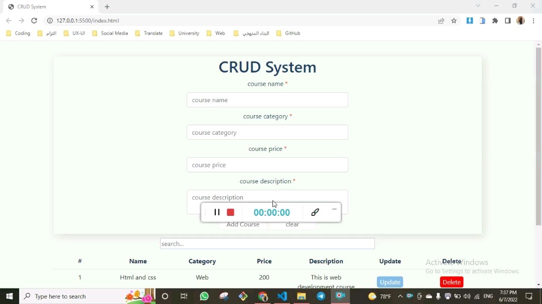 Aya Mazen Alarayshi 🇵🇸 on LinkedIn: CRUD system using html, css ... Aya Mazen Alarayshi 🇵🇸 on LinkedIn: CRUD system using html, css ...
