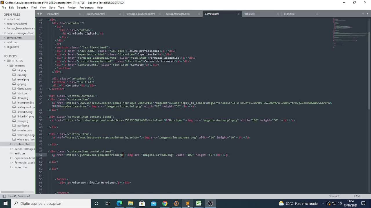 PAULO HENRIQUE on LinkedIn: #aprendizados #html #css PAULO HENRIQUE on LinkedIn: #aprendizados #html #css
