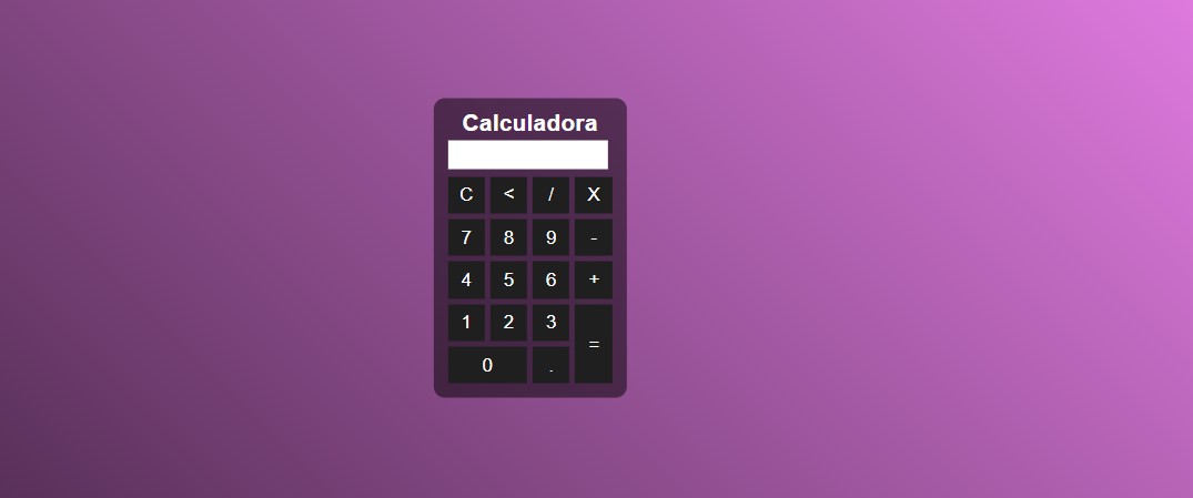 Daiane Lima no LinkedIn: Calculadora em HTML, CSS e Javascript 💜💻 ... Daiane Lima no LinkedIn: Calculadora em HTML, CSS e Javascript 💜💻 ...