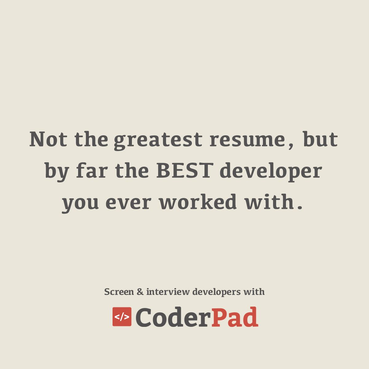 CoderPad on LinkedIn: Coding Interview & Technical Assessment Platform ... CoderPad on LinkedIn: Coding Interview & Technical Assessment Platform ...