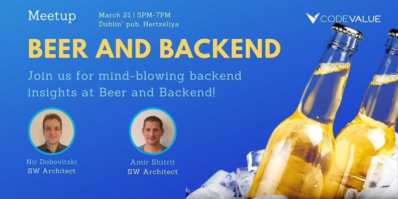 Noa Suf โ
๏ธ ๐๏ธ on LinkedIn: Beer and Backend Noa Suf โ
๏ธ ๐๏ธ on LinkedIn: Beer and Backend