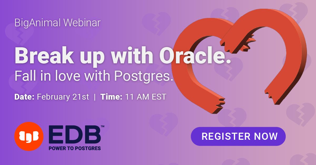 Miroslaw Pawlowski on LinkedIn: #oracle #edb #postgres Miroslaw Pawlowski on LinkedIn: #oracle #edb #postgres