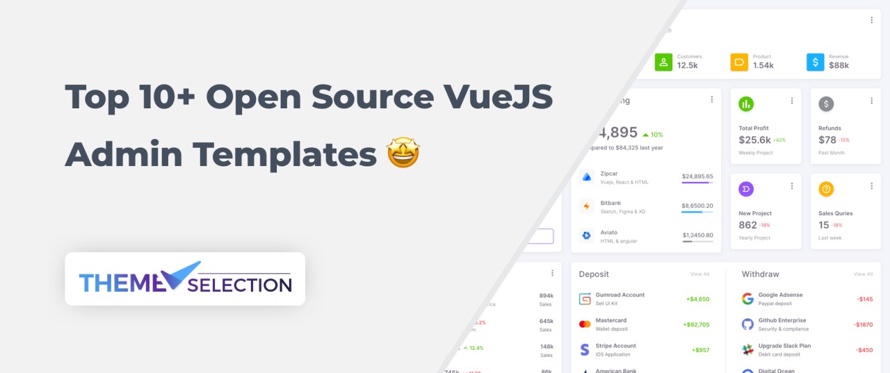 Awesome Vuejs Open Source Admin Templates in 2021.๐คฉ Awesome Vuejs Open Source Admin Templates in 2021.๐คฉ