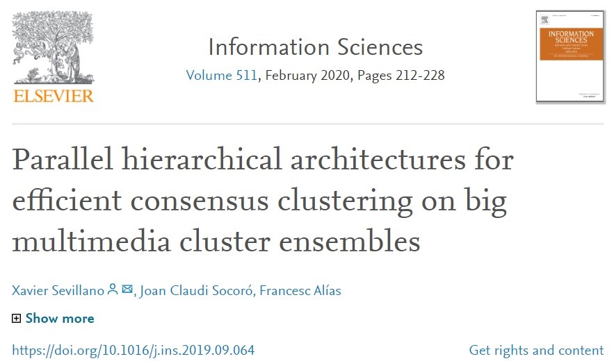 Parallel hierarchical architectures for efficient consensus clustering ... Parallel hierarchical architectures for efficient consensus clustering ...