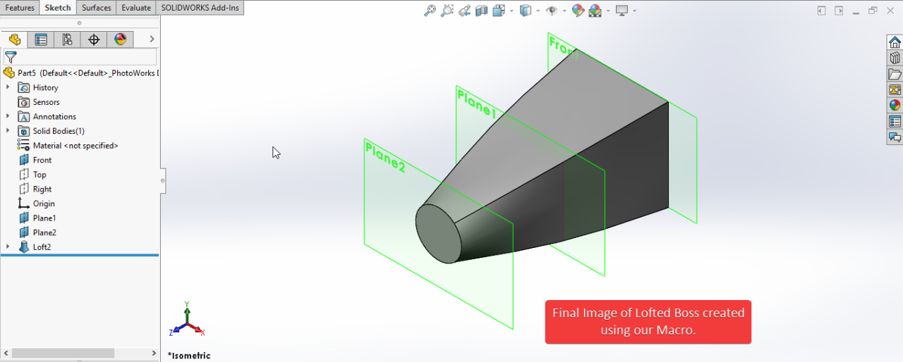 Solidworks Macro – Create Lofted Base/Boss Solidworks Macro – Create Lofted Base/Boss