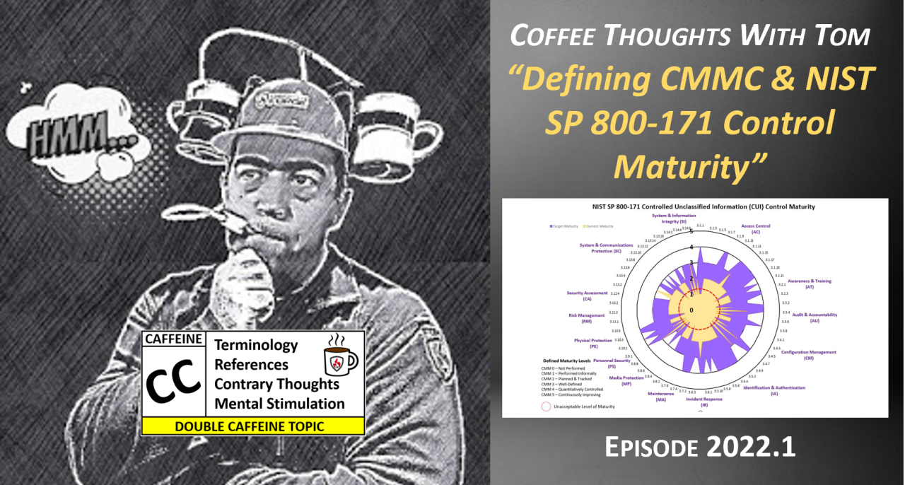 Defining CMMC & NIST SP 800-171 Control Maturity Defining CMMC & NIST SP 800-171 Control Maturity