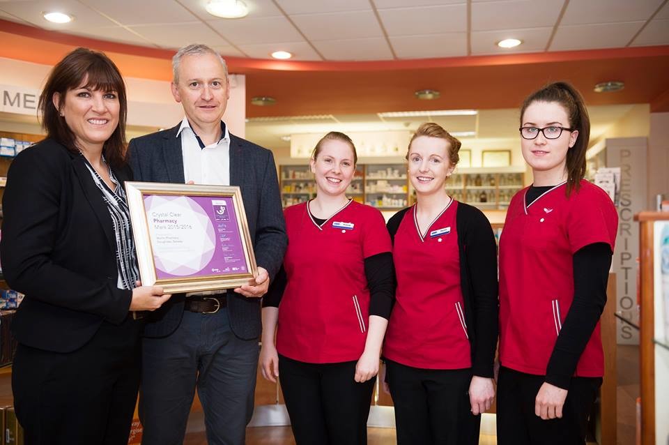 Crystal Clear Pharmacy Award - Merlin Pharmacy | Seamus Ruane Crystal Clear Pharmacy Award - Merlin Pharmacy | Seamus Ruane