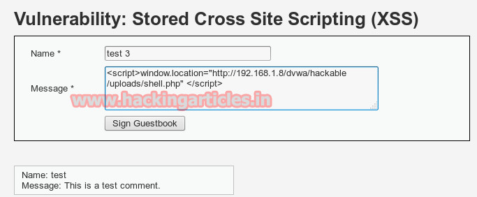 Stored XSS Exploitation in DVWA (Beginner Guide) Stored XSS Exploitation in DVWA (Beginner Guide)