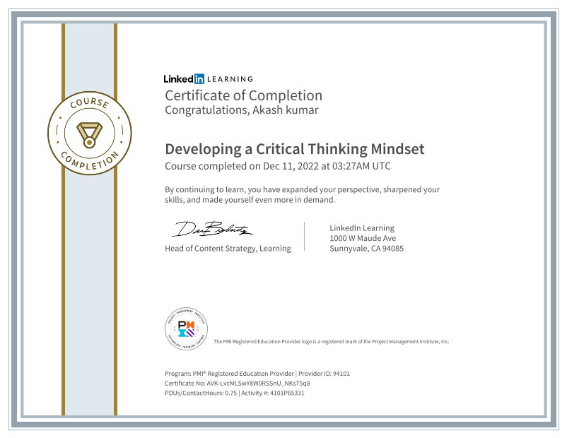 Akash kumar on LinkedIn: Certificate of Completion Akash kumar on LinkedIn: Certificate of Completion