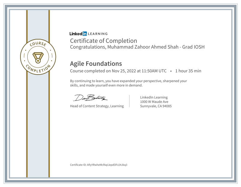 Muhammad Zahoor Ahmed Shah - Grad IOSH on LinkedIn: Certificate of ... Muhammad Zahoor Ahmed Shah - Grad IOSH on LinkedIn: Certificate of ...