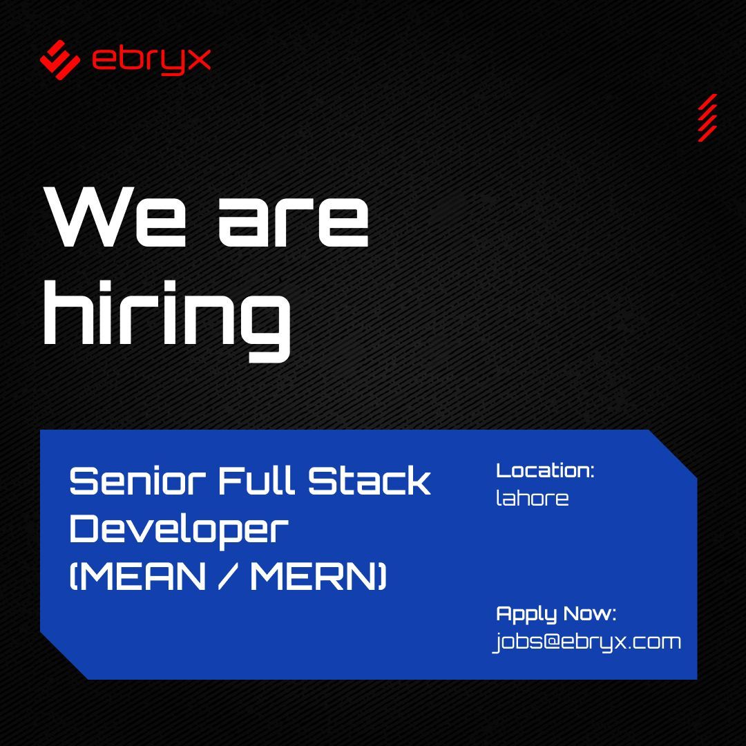 Zahra Shahid on LinkedIn: Ebryx (Pvt.) Ltd. is looking for energetic ... Zahra Shahid on LinkedIn: Ebryx (Pvt.) Ltd. is looking for energetic ...