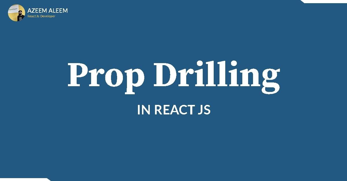 Azeem Aleem on LinkedIn: #reactjs #reactprops #propdriling # ... Azeem Aleem on LinkedIn: #reactjs #reactprops #propdriling # ...