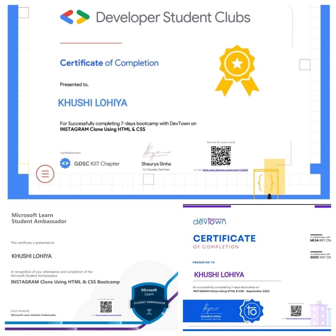 KHUSHI LOHIYA on LinkedIn: #devtown #html #css #instagram KHUSHI LOHIYA on LinkedIn: #devtown #html #css #instagram