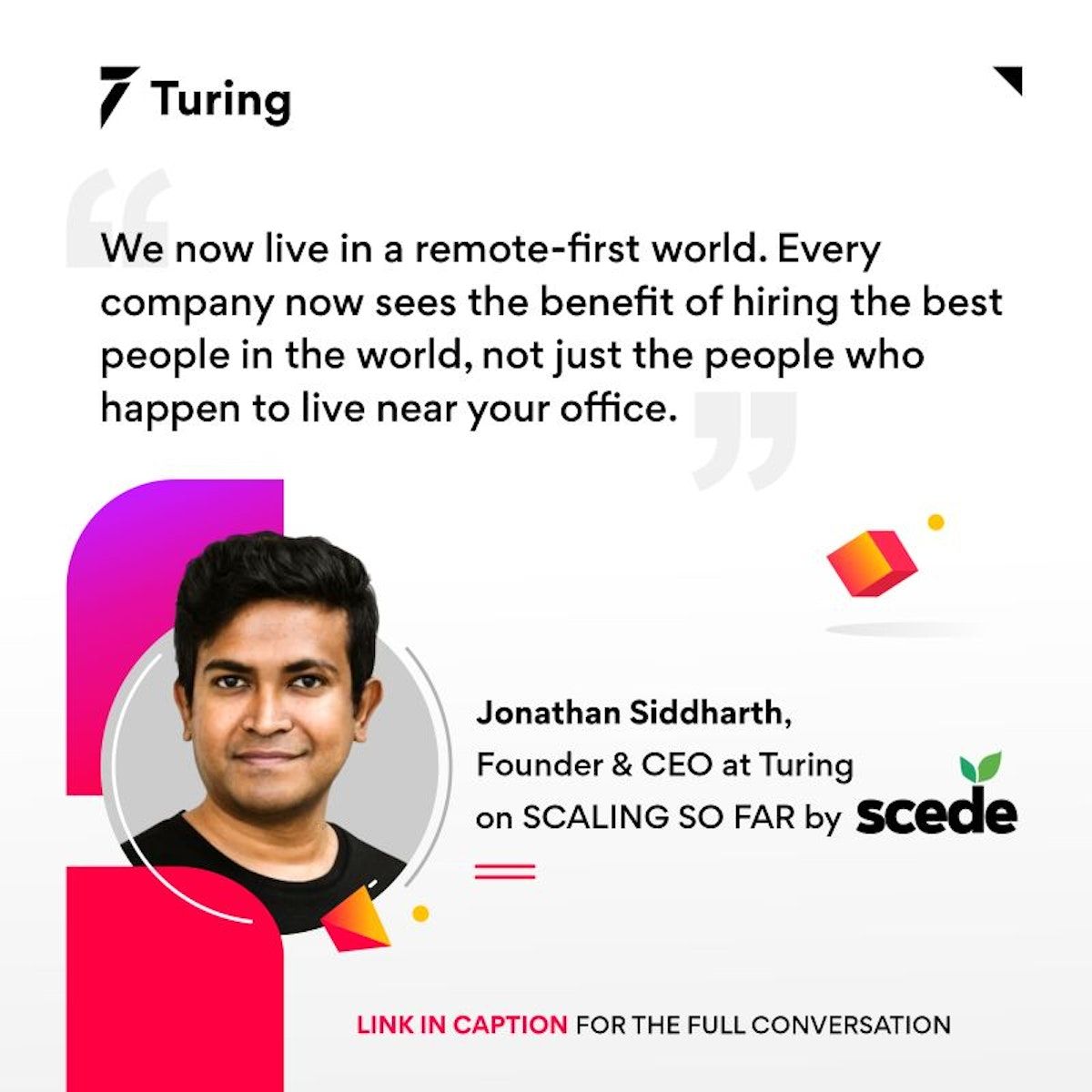 Our Founder & CEO, @Jonathan Siddharth, in conversation with Scede ... Our Founder & CEO, @Jonathan Siddharth, in conversation with Scede ...