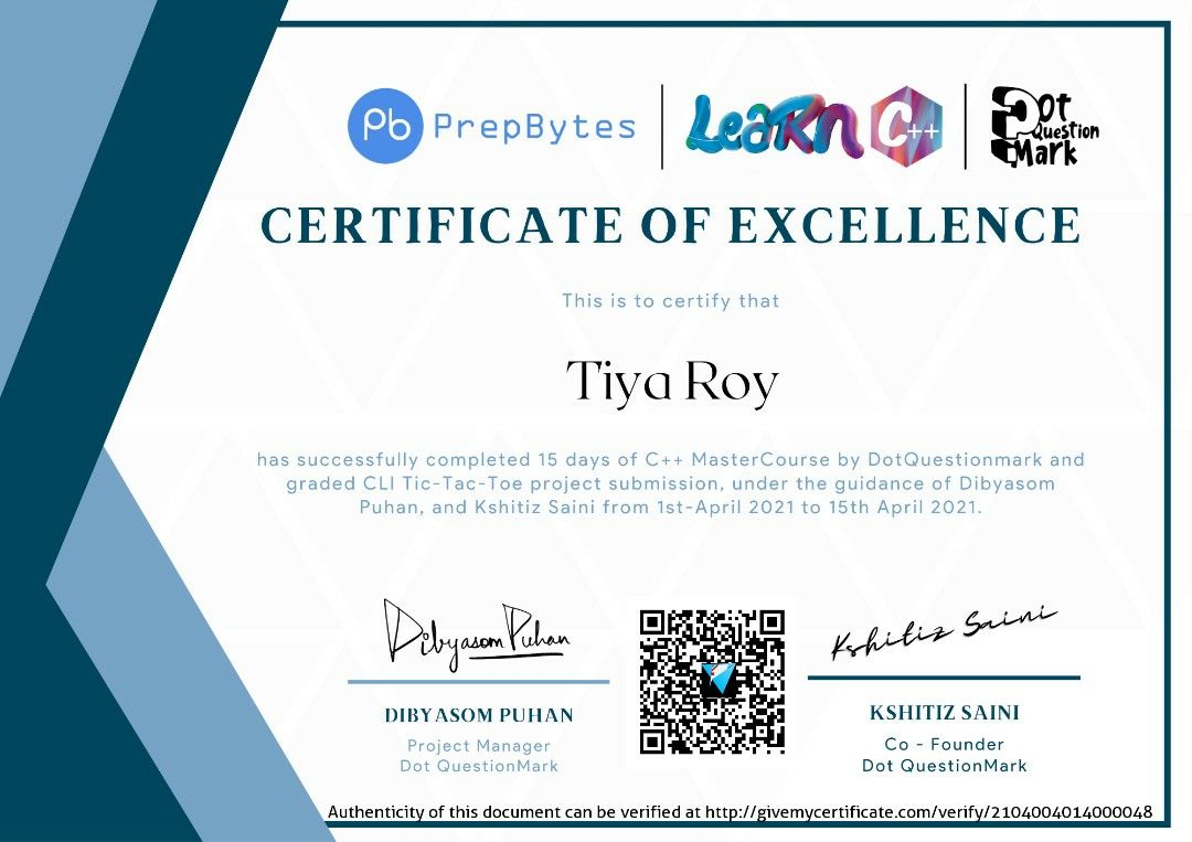 Tiya Roy on LinkedIn: #cpp #course #dotquestionmark #community # ... Tiya Roy on LinkedIn: #cpp #course #dotquestionmark #community # ...