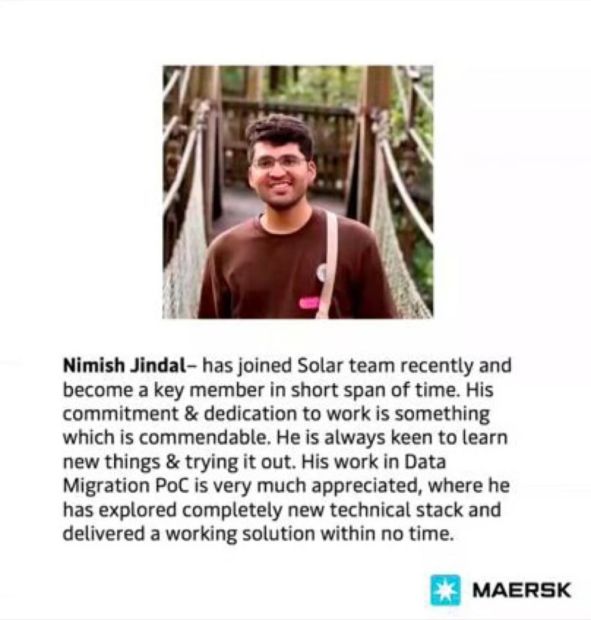 Nimish Jindal on LinkedIn: #maersktech #maersk | 22 comments Nimish Jindal on LinkedIn: #maersktech #maersk | 22 comments