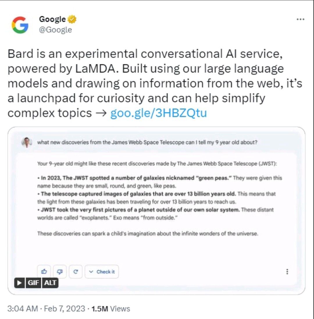 Onkar ojha on LinkedIn: #google #ai #bard #bardai Onkar ojha on LinkedIn: #google #ai #bard #bardai