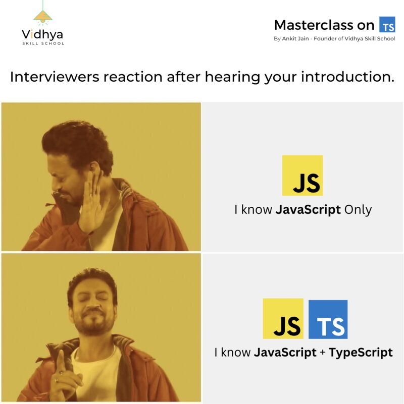 Vidhya Skill School on LinkedIn: #javascript #typescript #typescript # ... Vidhya Skill School on LinkedIn: #javascript #typescript #typescript # ...