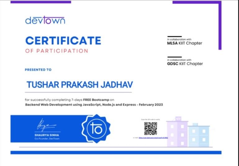 Tushar Jadhav on LinkedIn: #devtown #devtown #backenddevelopment # ... Tushar Jadhav on LinkedIn: #devtown #devtown #backenddevelopment # ...