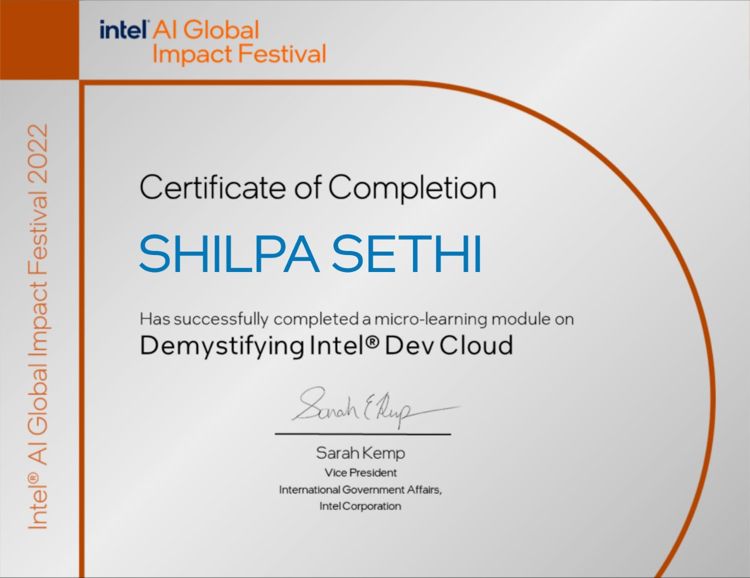 Shilpa Sethi on LinkedIn: #aiimpactfest #ai #cloud #microlearning #intel Shilpa Sethi on LinkedIn: #aiimpactfest #ai #cloud #microlearning #intel