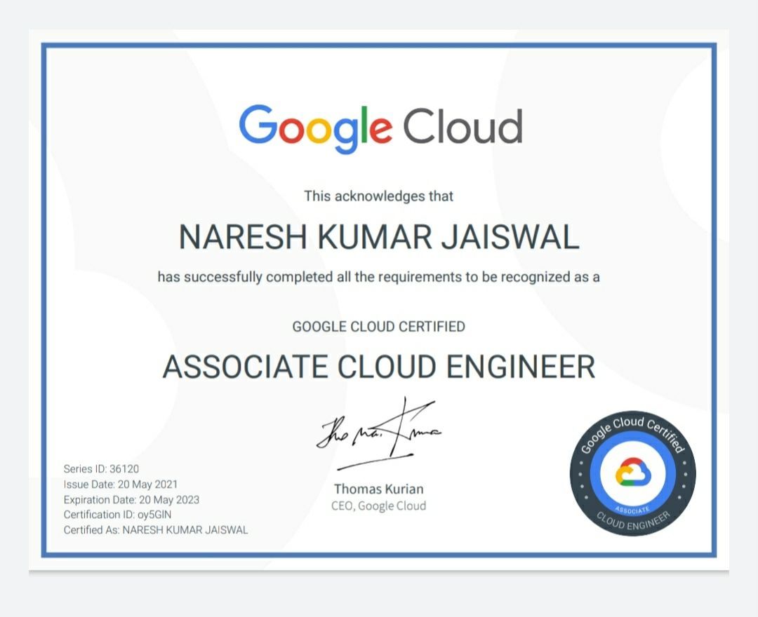 #cloudengineer | Naresh Kumar Jaiswal | 10 comments #cloudengineer | Naresh Kumar Jaiswal | 10 comments