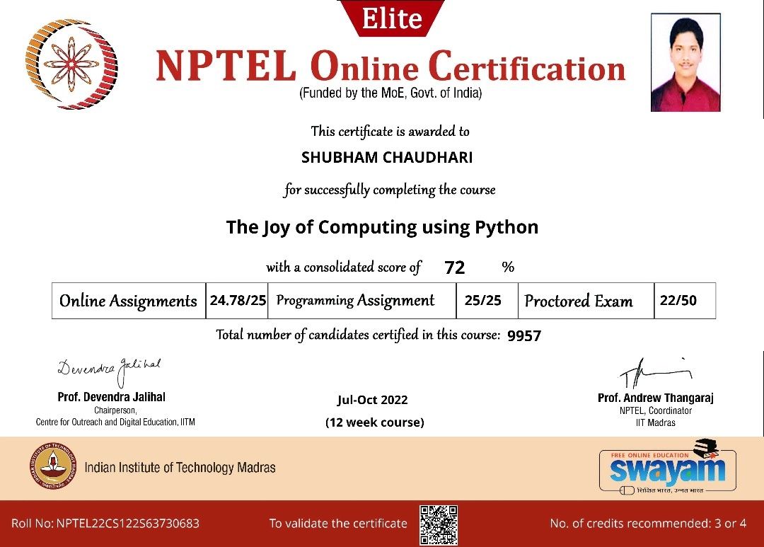 Shubham Chaudhari on LinkedIn: #nptel #python #pythonprogramming # ... Shubham Chaudhari on LinkedIn: #nptel #python #pythonprogramming # ...