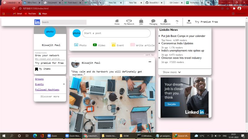 Biswajit Paul on LinkedIn: #linkedin #html #css Biswajit Paul on LinkedIn: #linkedin #html #css