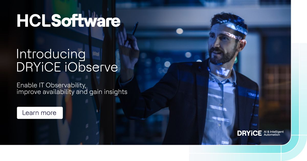 Suraj Rana on LinkedIn: DRYiCE iObserve powered by SolarWinds Suraj Rana on LinkedIn: DRYiCE iObserve powered by SolarWinds