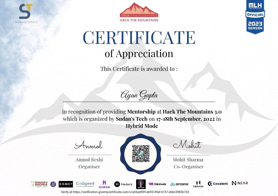Ayan Gupta on LinkedIn: #hackathons Ayan Gupta on LinkedIn: #hackathons