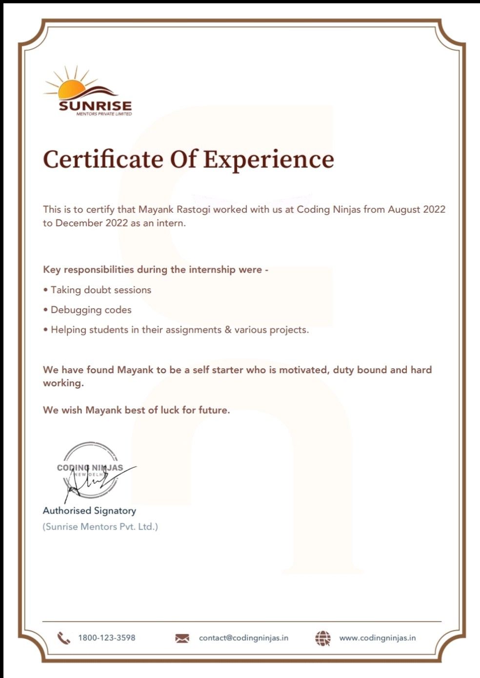 Mayank Rastogi on LinkedIn: #dsa #cpp #internship Mayank Rastogi on LinkedIn: #dsa #cpp #internship