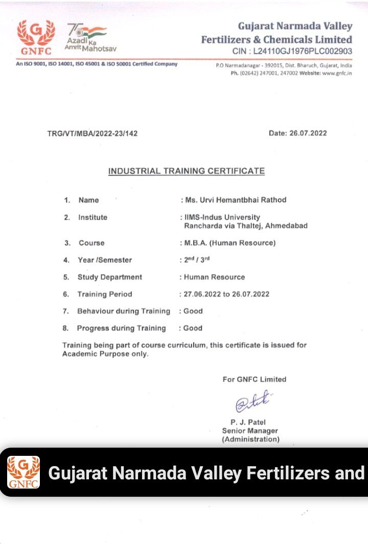 Urvi Rathod on LinkedIn: #gnfc #hr #intern #internship #team # ... Urvi Rathod on LinkedIn: #gnfc #hr #intern #internship #team # ...
