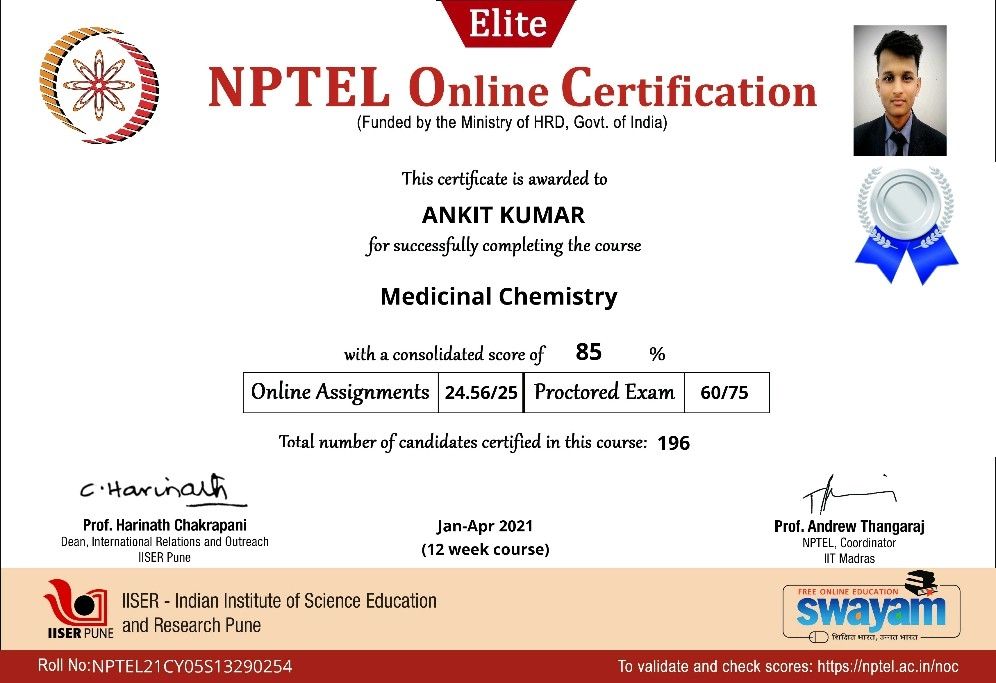 #nptel #iiserpune #swayam | Ankit Kumar #nptel #iiserpune #swayam | Ankit Kumar