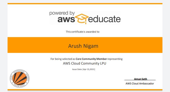Arush Nigam on LinkedIn: #webdevelopment #aws #developers #cloud # ... Arush Nigam on LinkedIn: #webdevelopment #aws #developers #cloud # ...