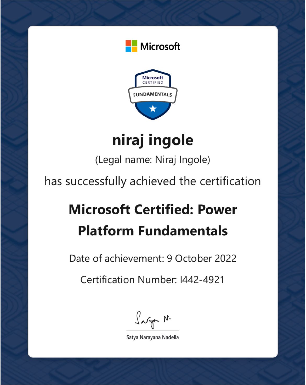 Niraj Ingole on LinkedIn: #microsoft #microsoftpowerplatform #pl900 # ... Niraj Ingole on LinkedIn: #microsoft #microsoftpowerplatform #pl900 # ...