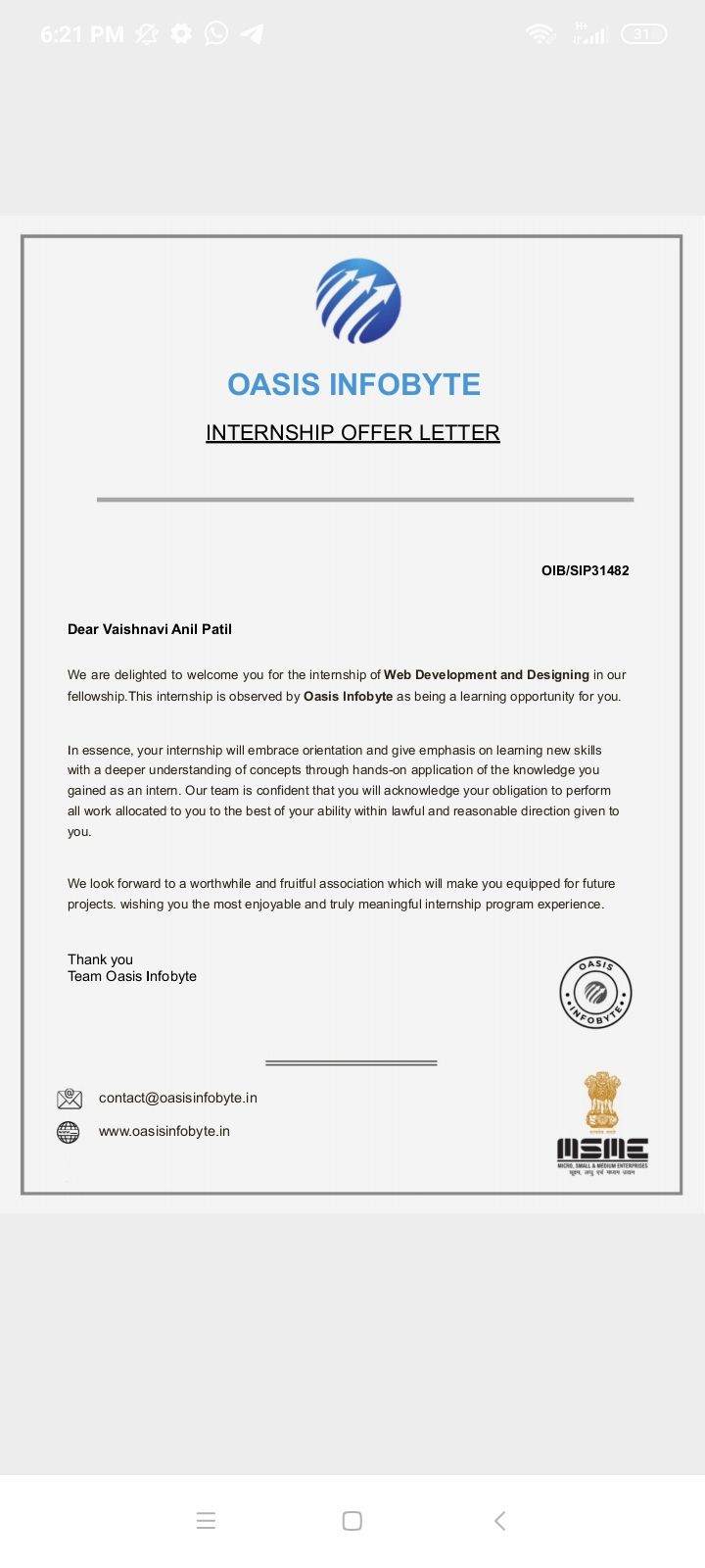 Vaishnavi Patil on LinkedIn: #connections #internship #opportunity # ... Vaishnavi Patil on LinkedIn: #connections #internship #opportunity # ...