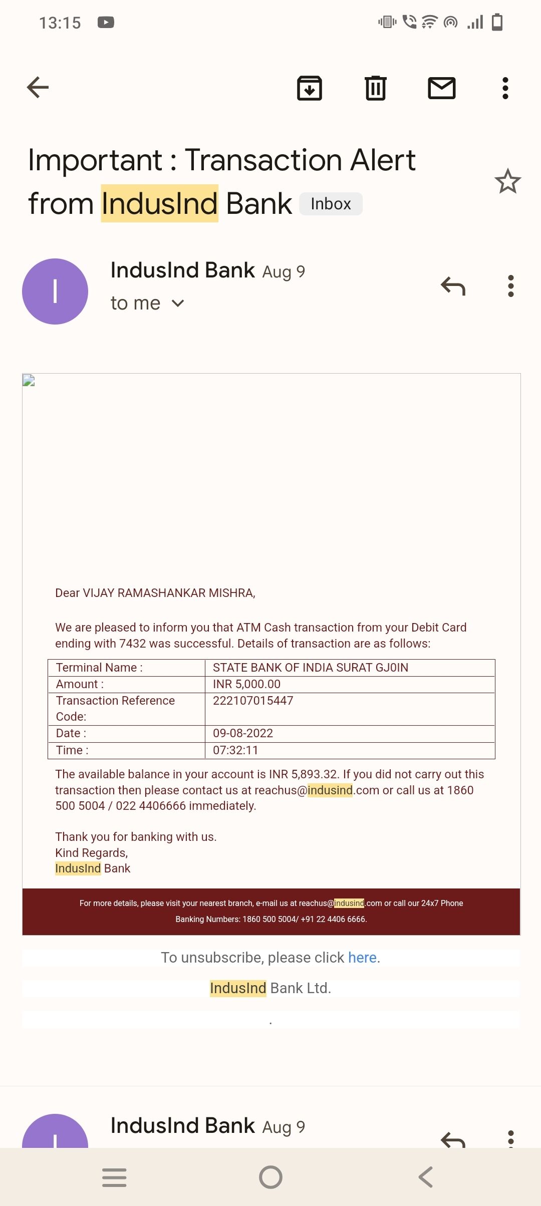 MISHRA VIJAY on LinkedIn: IndusInd Bank State Bank of India Reserve ... MISHRA VIJAY on LinkedIn: IndusInd Bank State Bank of India Reserve ...