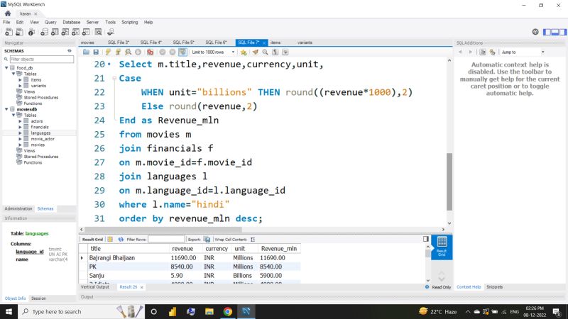 Karan Chadha on LinkedIn: #dataanalytics #dataanalysis #sql #mysql # ... Karan Chadha on LinkedIn: #dataanalytics #dataanalysis #sql #mysql # ...