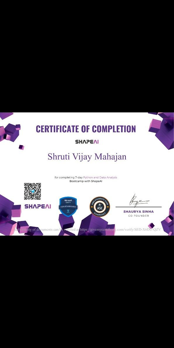 Shruti Mahajan on LinkedIn: #python Shruti Mahajan on LinkedIn: #python