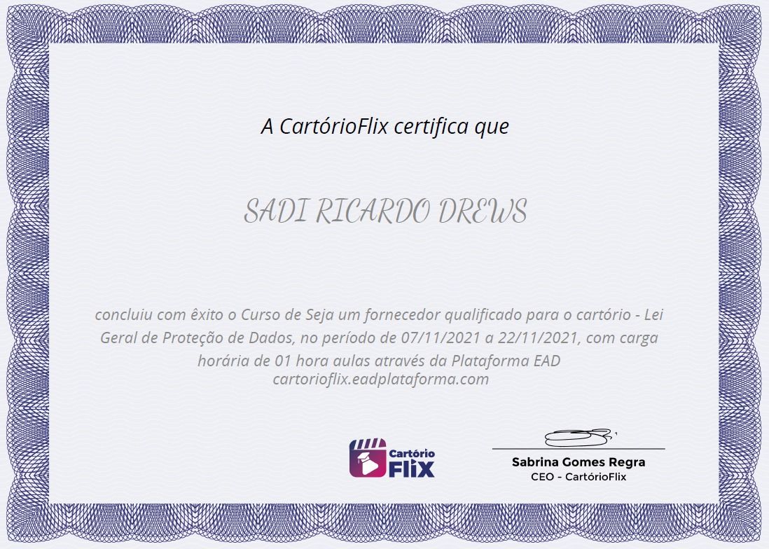 Sadi Ricardo DREWS posted on LinkedIn Sadi Ricardo DREWS posted on LinkedIn