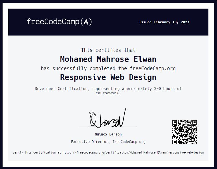 Mohamed Elwan on LinkedIn: I’m happy to share that I’ve obtained a new ... Mohamed Elwan on LinkedIn: I’m happy to share that I’ve obtained a new ...