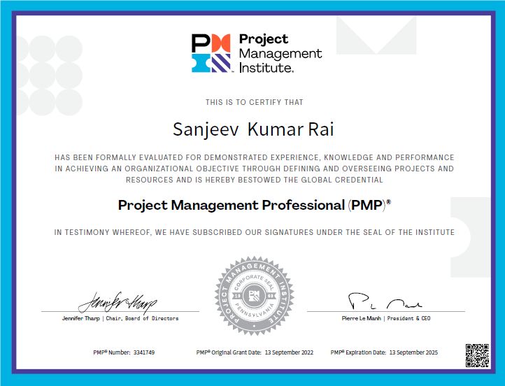 Sanjeev Kumar Rai (PMP, CSM, CISM, ITILv4) on LinkedIn: Finally paid ... Sanjeev Kumar Rai (PMP, CSM, CISM, ITILv4) on LinkedIn: Finally paid ...