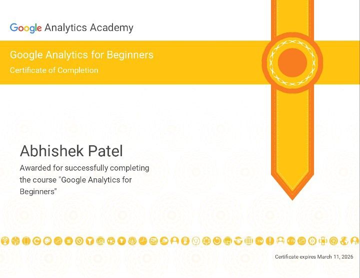 Abhishek Patel on LinkedIn: #google #googleanalytics Abhishek Patel on LinkedIn: #google #googleanalytics