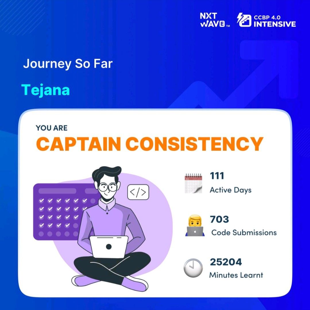 Tejana Appawar on LinkedIn: #nxtwave #nxtwaveteam #team #learning # ... Tejana Appawar on LinkedIn: #nxtwave #nxtwaveteam #team #learning # ...