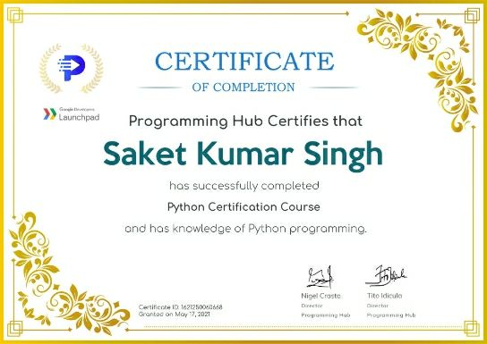 Saket Kumar on LinkedIn: #python Saket Kumar on LinkedIn: #python