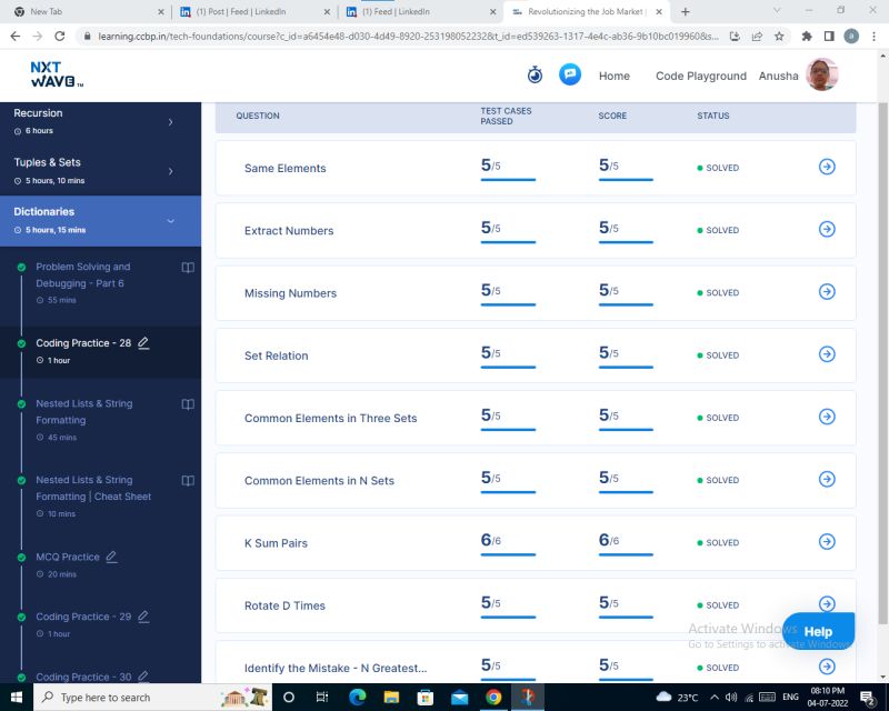Anusha Baswapuram on LinkedIn: #day27 #30daysofcodechallenge #nxtwave # ... Anusha Baswapuram on LinkedIn: #day27 #30daysofcodechallenge #nxtwave # ...
