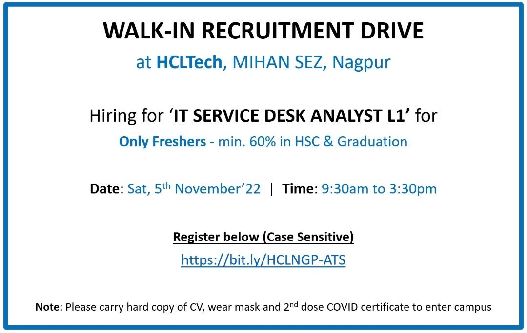 Abhishek Chatterjee on LinkedIn: #hcltech #hcl #hiring #recruitement # ... Abhishek Chatterjee on LinkedIn: #hcltech #hcl #hiring #recruitement # ...