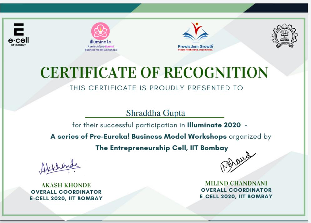 #ecell #illuminate2020 | Shraddha Gupta #ecell #illuminate2020 | Shraddha Gupta