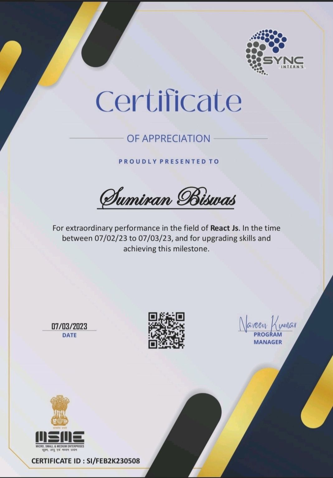 SUMIRAN BISWAS on LinkedIn: #reactjs #share #internship #connections # ... SUMIRAN BISWAS on LinkedIn: #reactjs #share #internship #connections # ...