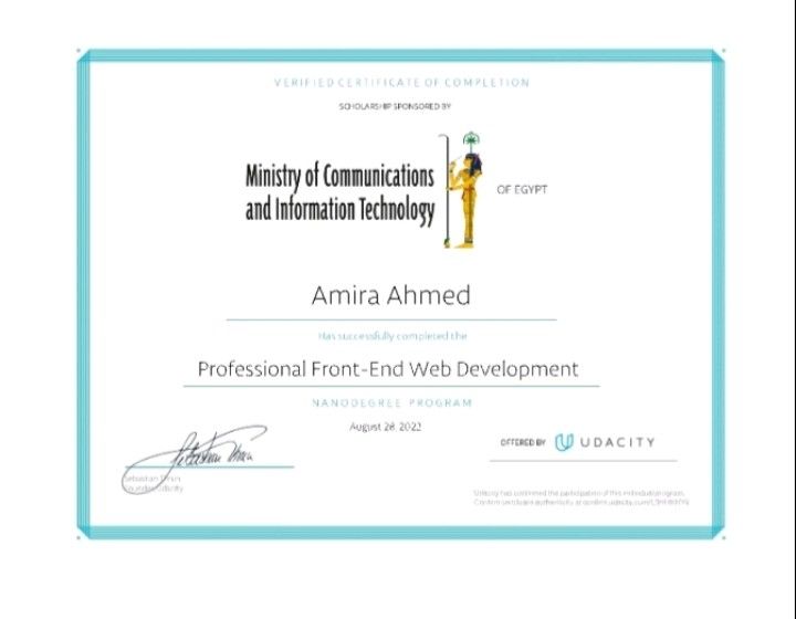 Amira Ahmed on LinkedIn: #udacity #frontenddeveloper #webdevelopment ... Amira Ahmed on LinkedIn: #udacity #frontenddeveloper #webdevelopment ...
